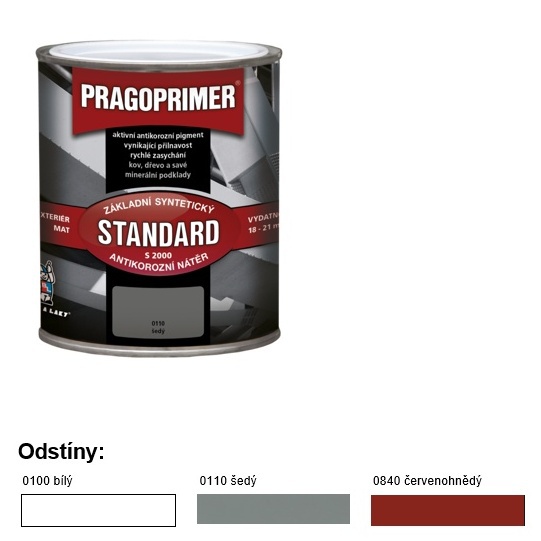 Pragoprimer Standard S2000/0100 2,5L bílá | ALMI Praha